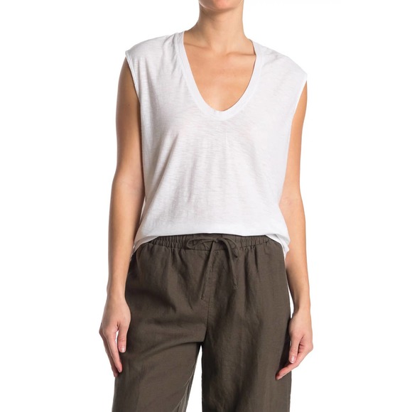 James Perse | Tops | James Perse Womens Lightweight Deep V Scoop Neck ...